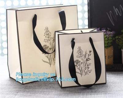 China Paper Gift Bags With Handles Matte Tote Paper Bags, Shopping Bags, Kraft Bags, Retail Bags, Party Bags for sale