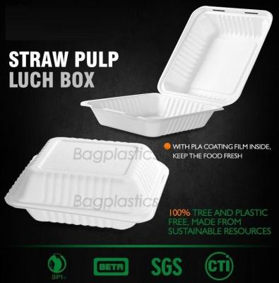China disposable takeout box for lunch, carry out container, meal prep food container Pla lunch box for sale