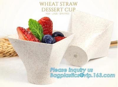 China Wheat straw Compostable PLA eco-friendly biodegradable plastic cups,2.5 oz 4oz 6.5oz 8oz 12 oz 16oz 20oz 22oz 32oz Sugar for sale
