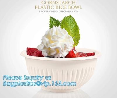 China corn starch India curry bowl,Healthy corn starch biodegradable qualitier tableware biodegradable water bowl bagease pac for sale