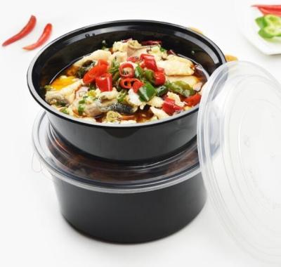 China 8oz 240ml disposable transparent pla tableware food container plastic bowl,pp plastic popcorn bowl 1500ml food packaging for sale