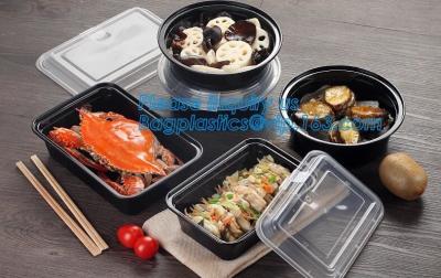 China clear disposable high quality plastic packaging food container transparent soup bowl,tableware 200ml cornstarch plastic for sale