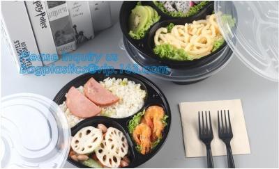 Las bandejas plásticas de Tray Set Full Printed Sushi del sushi de la categoría alimenticia con las tapas modifican la comida para requisitos particulares plástica que embala disponible, disponible