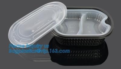 Healthy Plastic Food Storage Box from Freezer to Microwave,lunch box 2 compartment hot microwave food container bagease