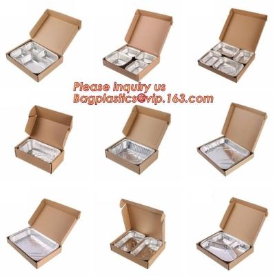 China Food BakingAluminium Food Containers With Lids Heavy Duty Disposable Aluminum Foil For Catering Party Meal Prep Freezer for sale