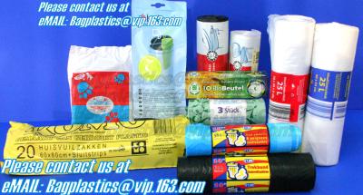 China Tinte azul de 33 galones que recicla el trazador de líneas de lino manchado plástico bag1.2mil 33x39, biohaza plástico biodegradable del hospital del hospital en venta