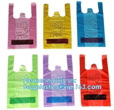 China El bolso abonable biodegradable de la camiseta, compras de Carry Out Retail Bags Recyclable, camisetas del ultramarinos realiza vagos en venta