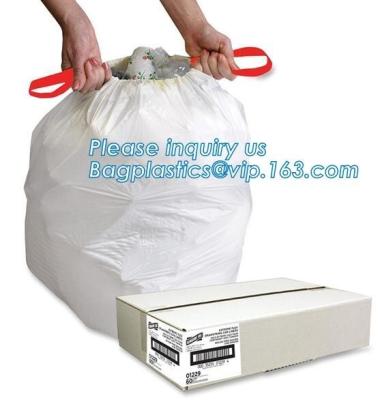 China La basura empaqueta basura del cuarto de baño del lazo de 10 litros empaqueta a Mini Wastebasket Can Liners para los compartimientos de Ministerio del Interior, bagease, paquete en venta