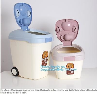 China Envases de alimento para animales plásticos de alta calidad para 50L, semilla grande 30L de la alimentación de Cat Animal Storage Bin Dry del perro del envase del alimento para animales en venta