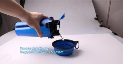 China Botella de agua del perro para caminar, la botella portátil al aire libre del viaje del animal doméstico, la filtración del agua y los gatos antibacterianos de los perros bebiendo con a en venta