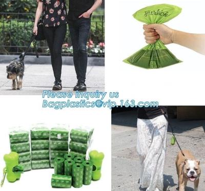 China La basura plástica del impulso inútil abonable de Logo Printed Colorful Pet Dog empaqueta el 100% biodegradable, bagplastics, bagease, pac en venta