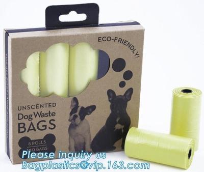 China Bolso inútil para el impulso del perro, bolso biodegradable del animal doméstico biodegradable del impulso del perro del bolso de la basura del perro del producto del animal doméstico con el dispensador, bagease en venta