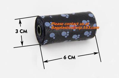 China El tenedor de encargo promocional de Logo Pet Waste Bag With, basura plástica respetuosa del medio ambiente del animal doméstico del perro empaqueta con el dispensador, BAGEASE, PAC en venta