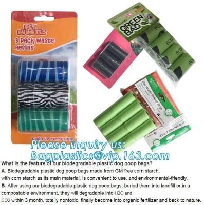 China El bolso portátil disponible de la basura de la basura del perro casero del LED con el dispensador, productos de la preparación del perro personalizó el animal doméstico biodegradable era en venta