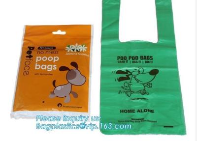 China Bolso amistoso de la mierda del impulso de la basura del perro casero de Eco, bolso de una sola vez biodegradable de la basura del perro de la fuente del animal doméstico, tenedor de los bolsos para el impulso del perro casero en venta