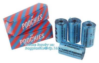 China El perro del bolso de basura que el impulso empaqueta el lavadero de la bolsa de plástico de la camiseta empaqueta los sacos del panal del bolso de basura produce el bolso cortado con tintas/al Dr. de los bolsos de la manija del lazo en venta