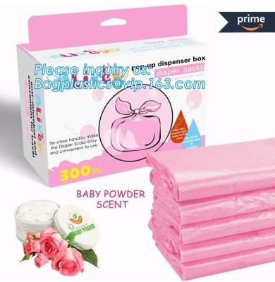 China Las bolsas de pañales disponibles, sacos del panal con el olor de la lavanda para el bebé, perfumaron los sacos plásticos del pañal, sacos impresos del panal encendido en venta