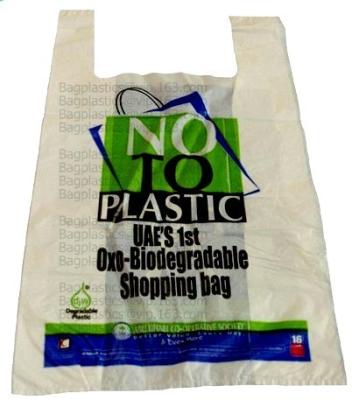 China 100 bolsos que hacen compras biodegradables abonablees - ultramarinos de Carry Bags For Trash Or del estilo de la camiseta - controles fuertes estupendos 25 Poun en venta