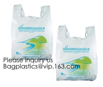 China 100 bolsos que hacen compras biodegradables abonablees - ultramarinos de Carry Bags For Trash Or del estilo de la camiseta - fuertes llevan a cabo 25 libras de lazo ha en venta