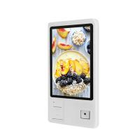 China 32 Inch Self Service Kiosk with 350cd/m² Touch Screen - Android/Windows OS, Thermal Printer & QR Scanner for sale