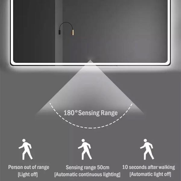 Anti Fog Makeup Touch Screen Smart Mirror With TV Ultra Thin Interactive