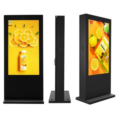 China 43 Inch Ultra Thin Floor Standing Digital Signage Display For Outdoor Advertising for sale
