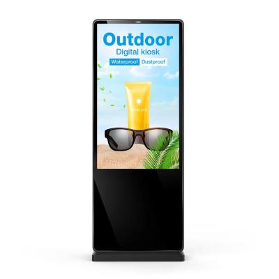 China Señalización al aire libre del ODM LCD Digital del OEM con 2000 pantallas táctiles de los liendres for sale