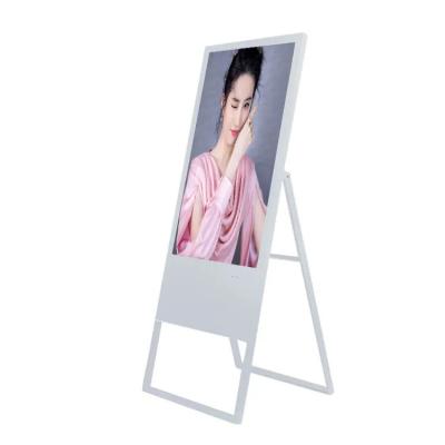 China 55 Inch Flexible Free Standing Digital Display Screens Portable For Advertising for sale