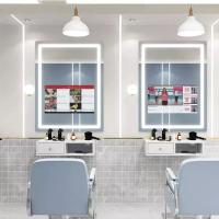 China 28 Inch Custom Touch Screen Bathroom Mirror with 1920x1080 LCD Display and 30W Power Consumption for sale