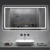 China Rectangle Wall Mounted Touch Screen Smart Mirror 1920×1080 Resolution 30W Power For Bathroom Advertising for sale