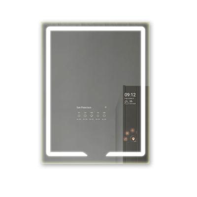 China Wifi Magic Smart LCD Bathroom Mirror Rectangle Shape Wall Mounted for sale