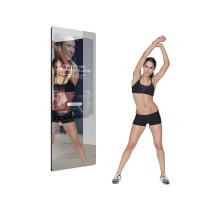 China 32 Inch Custom Logo Fitness Mirror with 700 Nits Brightness, Android Touch Screen & WiFi Connectivity for sale