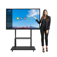 China 55-inch Smart Interactive Whiteboard with 20-Point Touch and 4K 3840×2160 Resolution for Classroom and Conference Use for sale