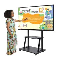 China 55-inch Smart Interactive Whiteboard with 20-Point Touch and 4K 3840×2160 Resolution for Classroom and Conference Use for sale