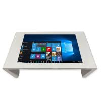 China 43 Inch LCD Smart Touch Screen Coffee Table with 350 Nits Brightness and 1920x1080 Resolution for sale