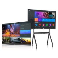 China 75-inch Wall Mounted Interactive Whiteboard with 20-Point Touch Screen and 4K Resolution for Education for sale
