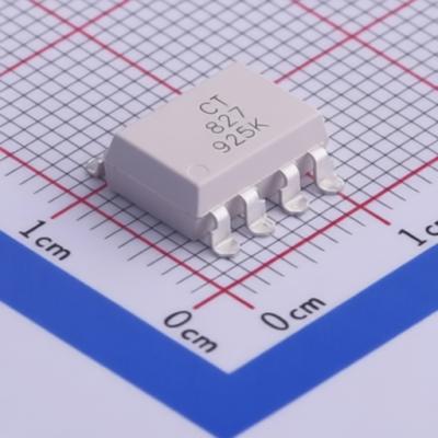 China CT MICRO CT827 SL T1 Dual Channel Phototransistor Optocoupler Featuring 8 Pin DIP Package and Performance for sale