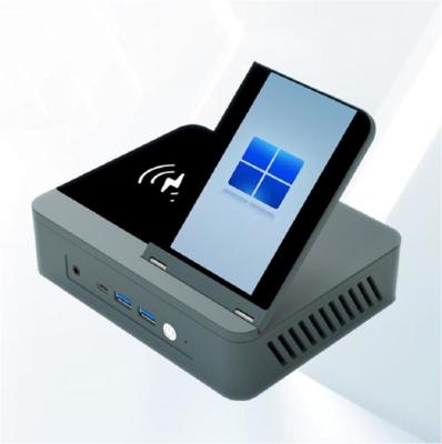 China Black/Silver 0.3Kg Mini PC Desktop Host 128G  Storage With Upgradeable Wifi/CPU/OS Te koop