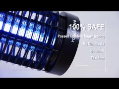 Indoor 9W Electric Mosquito Killer UV Light Fly Trap 800-1000V 1.5 Acre Bug Zapper