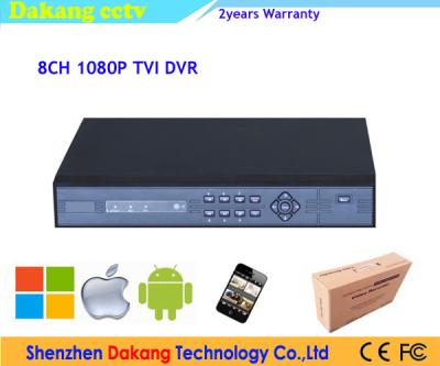 China 8CH TVI Network Full HD CCTV DVR Recorder Mobile View 1U Metal Case for sale