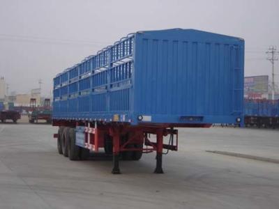 China China 3axle 40FT Fence Cargo Container Semi Trailer with Locks for sale