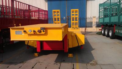 China Low Bed Semitrailer Semi-Trailer Trailer Truck Trailer 3 Axle 70tons Africa Low Bed Semi Trailer with Hydraulic Ramp for sale