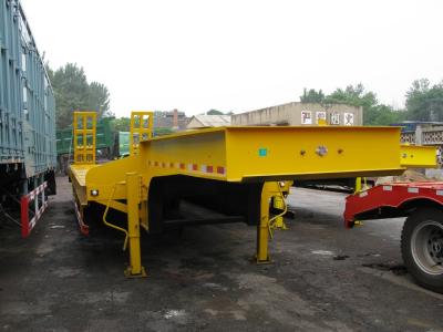 China 50 Ton Tri-Axle Extendable Low Bed Semi Truck Trailer 3 Axle 50t-80t Heavy Truck Trailer Lowboy Semi Truck Trailer for sale
