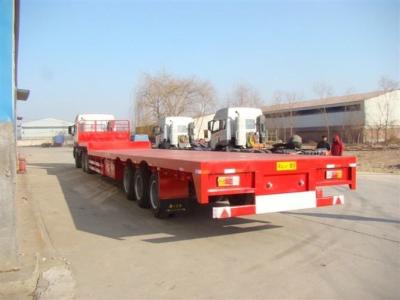 China 3axles 50-100tons Tank Arc Lowboy Low Bed Truck Semi Trailer 4 Axle Lowbed Flatbed Heavy Truck 80ton Low Bed Tank Container Tractor Semi Trailer for sale