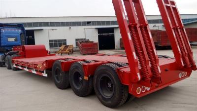 China 3 Axle Heavy Duty Low Bed Truck Tractor Semi Trailer China Manufacturer Tri-Axles 40/50/60 Tons Low Bed Semi Trailer Price for sale
