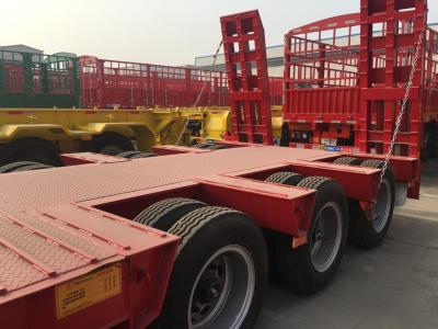 China 3axles Excavator Transport Gooseneck Lowboy Low Bed Lowbed Semi Trailer 4 Axles Low Bed Semi-Trailer 80-100tons Lowbed Trailer Truck for Sale for sale