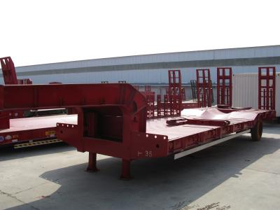 China Weifang Forever Factory Price for 50t - 60t Heavy Load 4 Axles Low Bed Semi Truck Trailer for sale
