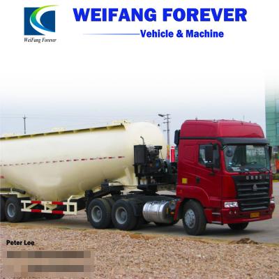 China Tri-Axle 35cbm Cement Tanker/Bulk Cement Trailer/Cement Powder Tank Truck Tractor Semi Trailer for sale