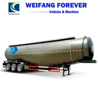 China Tri Axle 30cbm-80cbm Bulker/Bulk Cement/Powder Transportation Tanker/Tank Truck Semi Trailer for sale