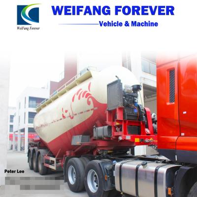 China Hot Selling 50-73cbm Bulk Cement Semi Trailer / Bulk Cement Tanker / Bulk Cement Tank Trailer for sale